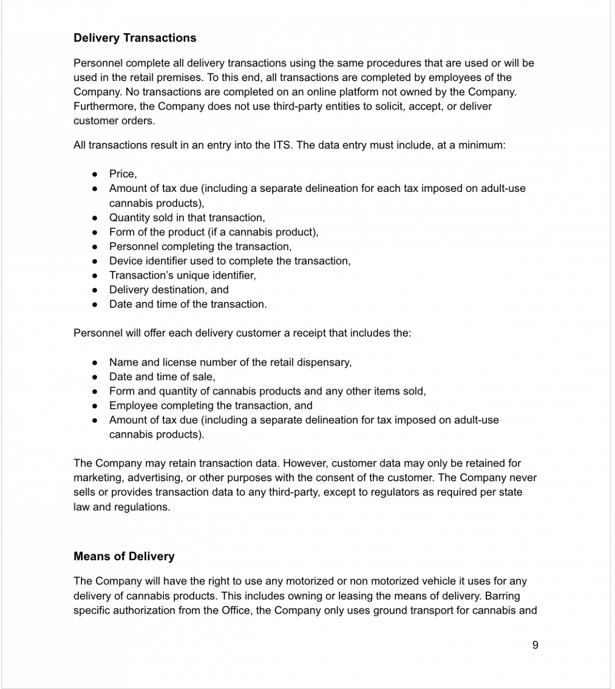 New York Cannabis Delivery Plan